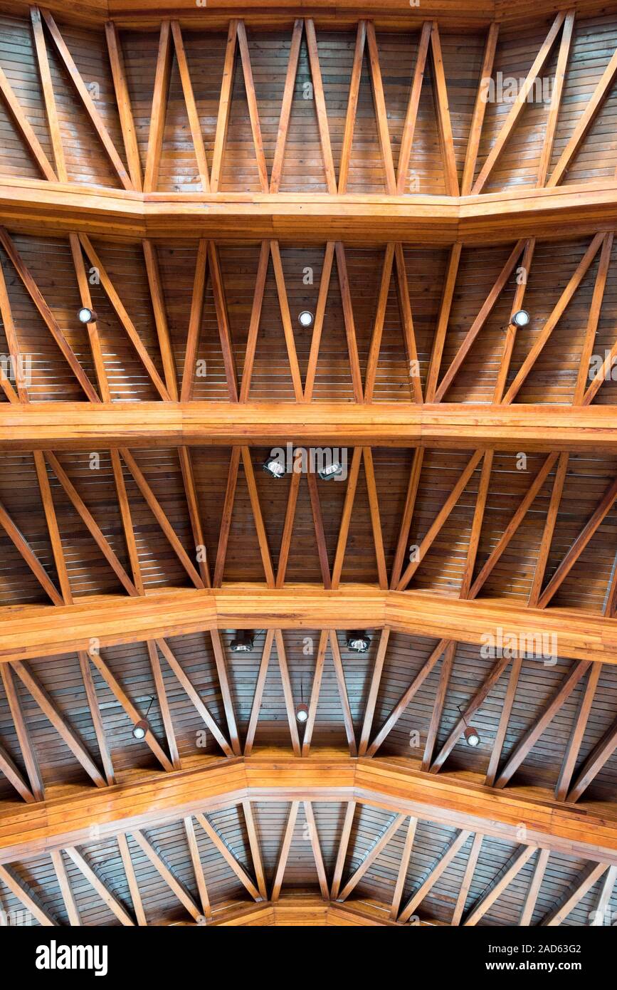 The interior of the Santa Rosa de Lima Church, in Lince, Peru Stock ...