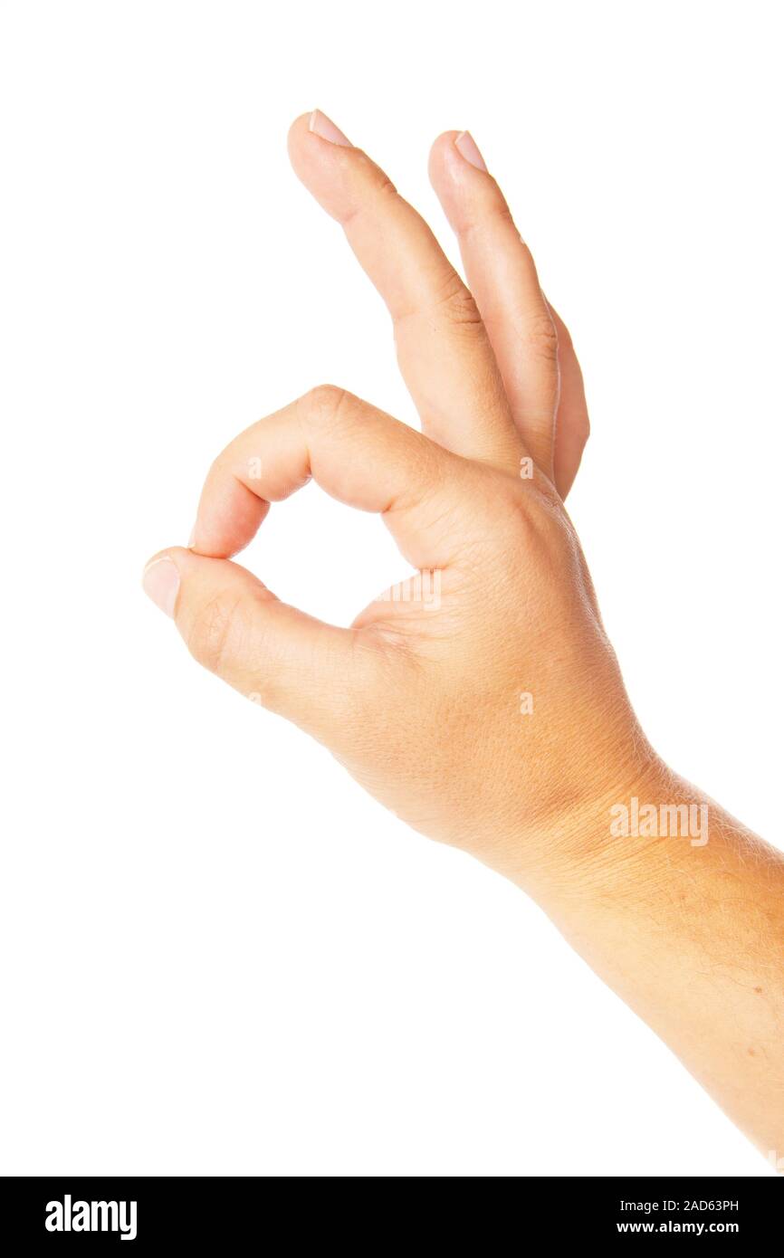 Hand showing zero hi-res stock photography and images - Alamy