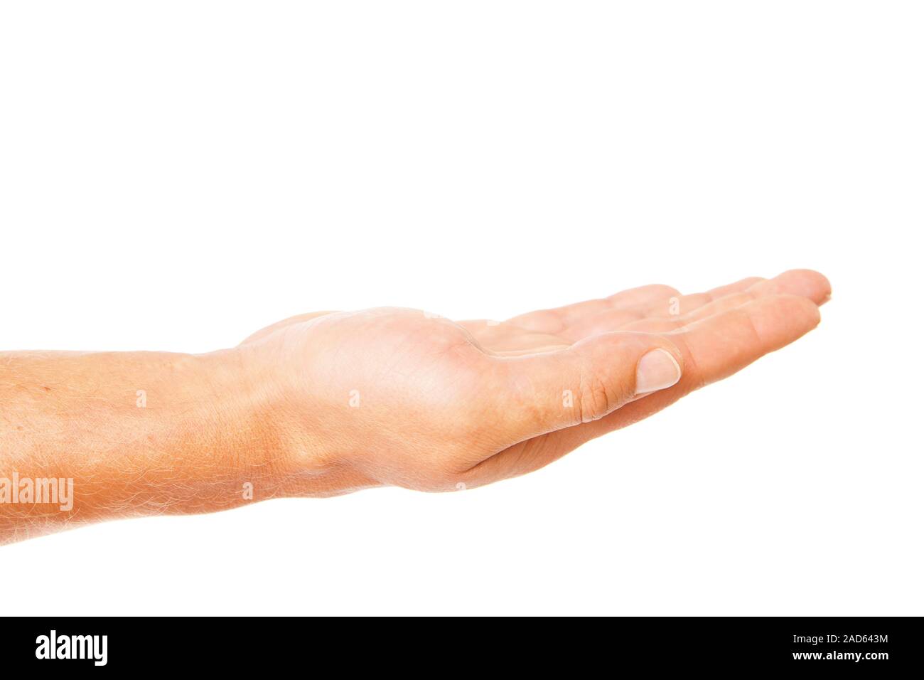 Open palm hand gesture male hi-res stock photography and images - Alamy