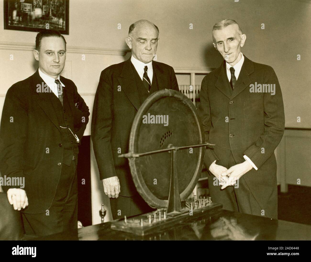 Tesla and induction motor 50th anniversary, 1938. Serb-US physicist and ...