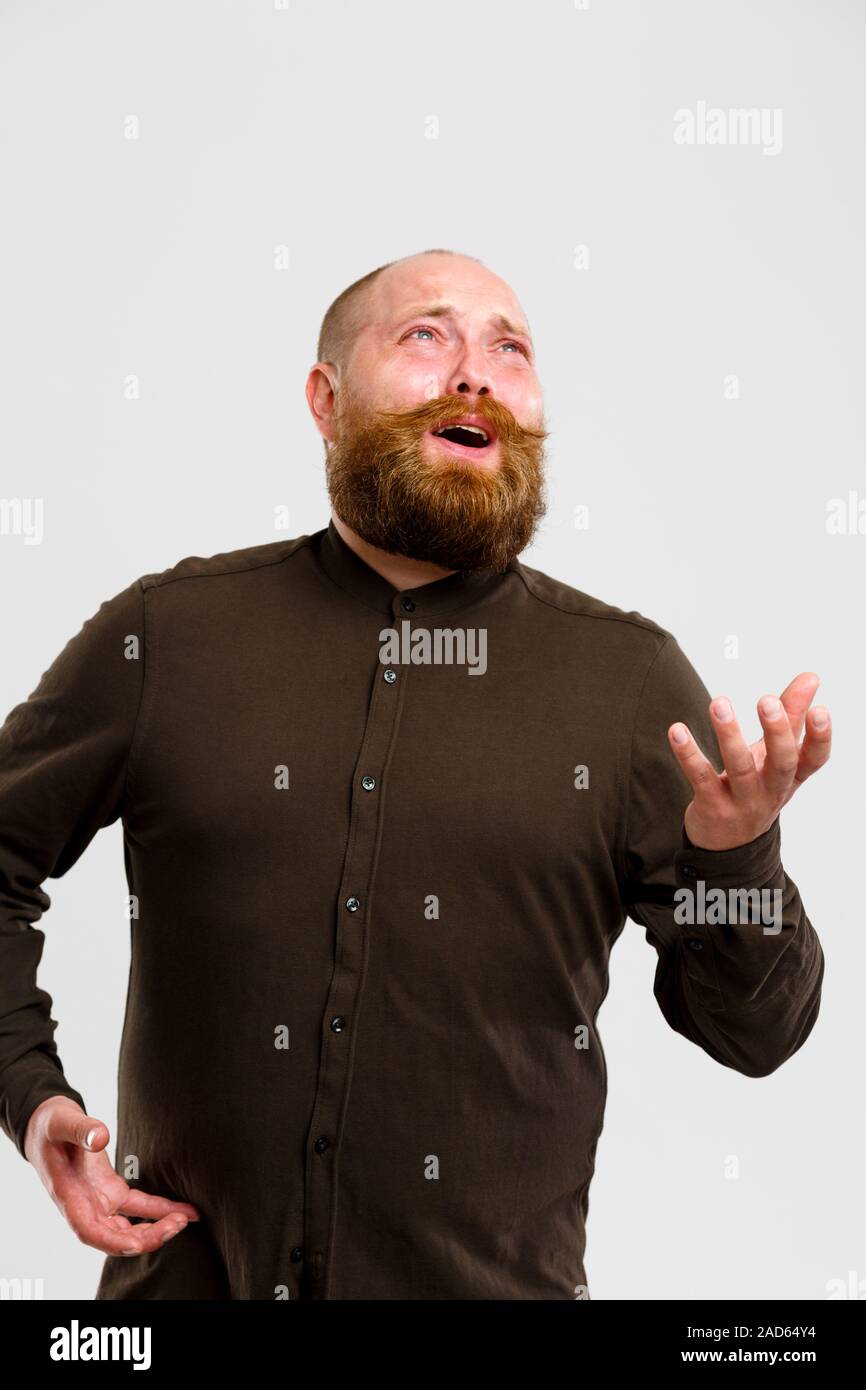 Man long brown beard hi-res stock photography and images - Alamy