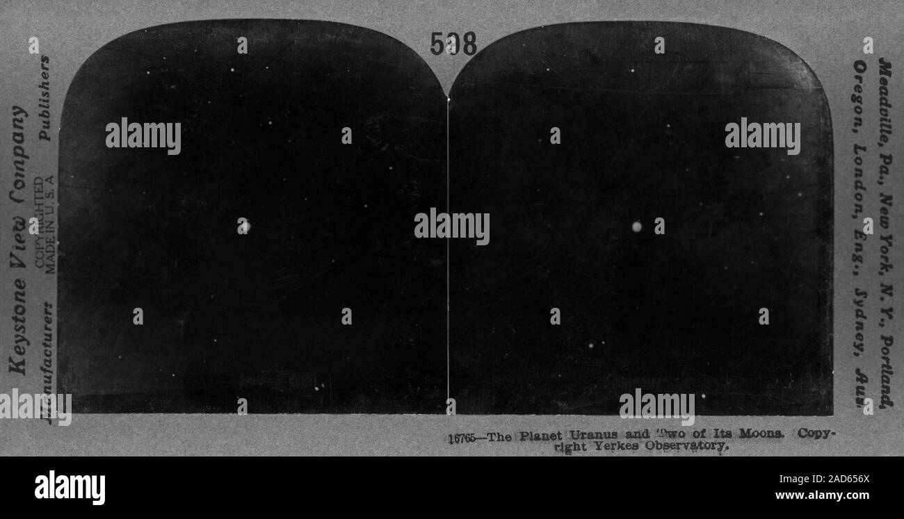 Uranus in 1910s, stereoscopic card. These are paired stereoscopic ...