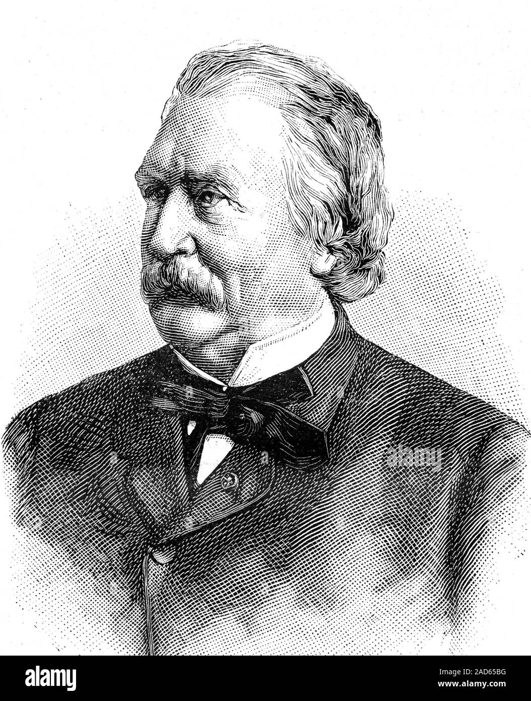 Henri Bouley (1814-1885). 1886 illustration of the pioneering French ...