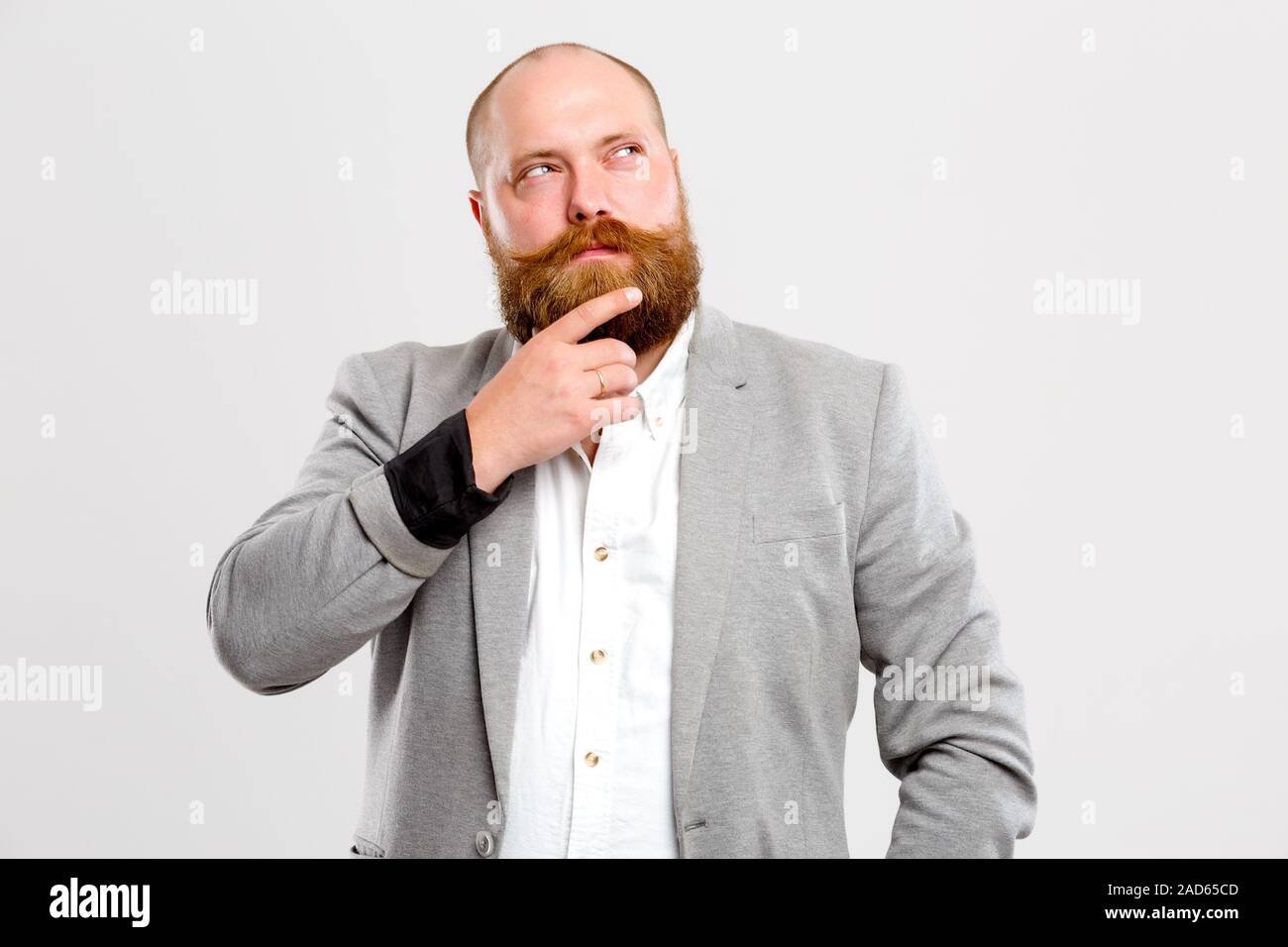 Adult man , place for inscription Stock Photo - Alamy