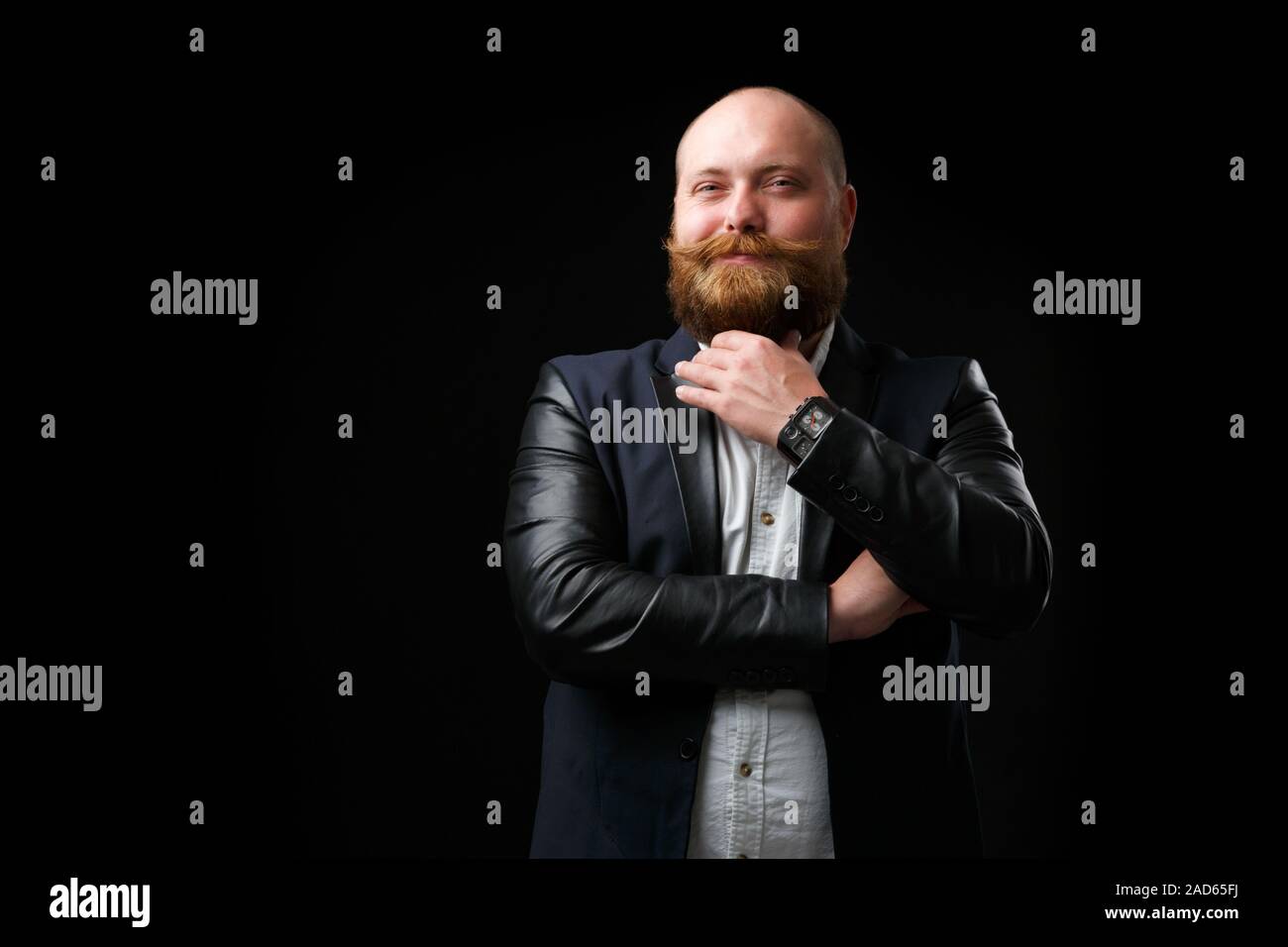 Stroking beard hi-res stock photography and images - Alamy