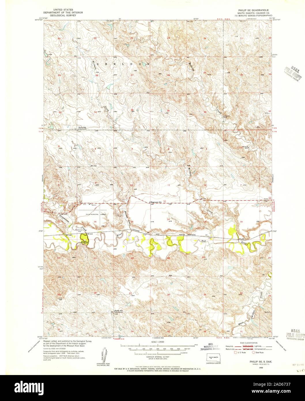 Philip south dakota map hi-res stock photography and images - Alamy