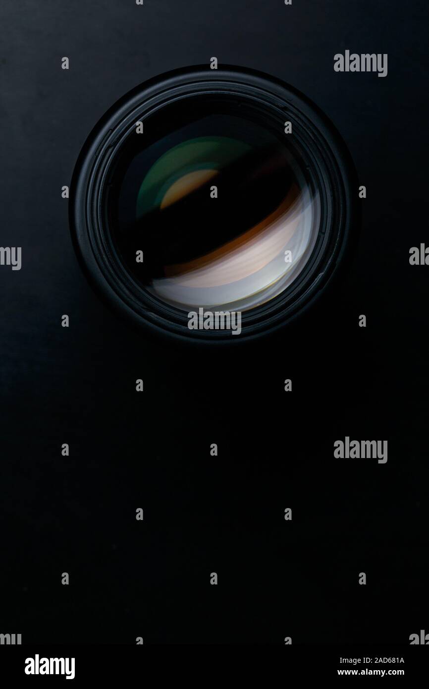 Front view of photo lens Stock Photo - Alamy