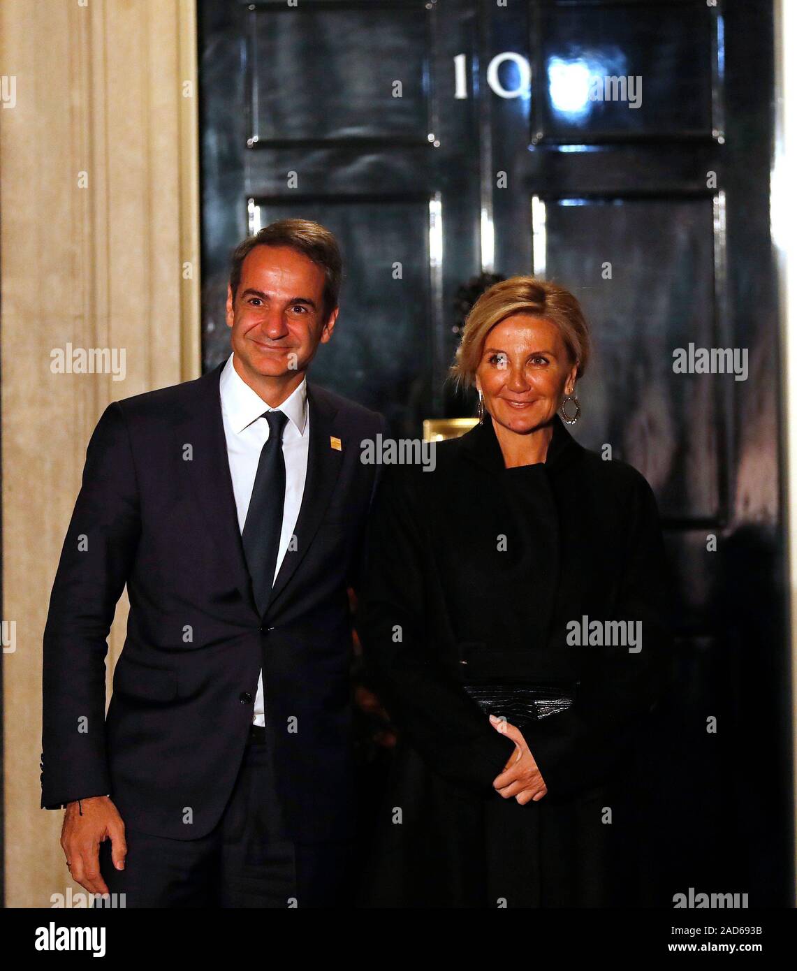 Greek Prime Minister Kyriakos Mitsotakis and his wife Mareva arriving ...