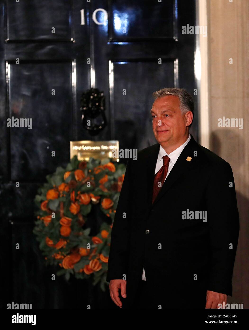 Hungarian Prime Minister Viktor Orban arriving for an evening reception ...