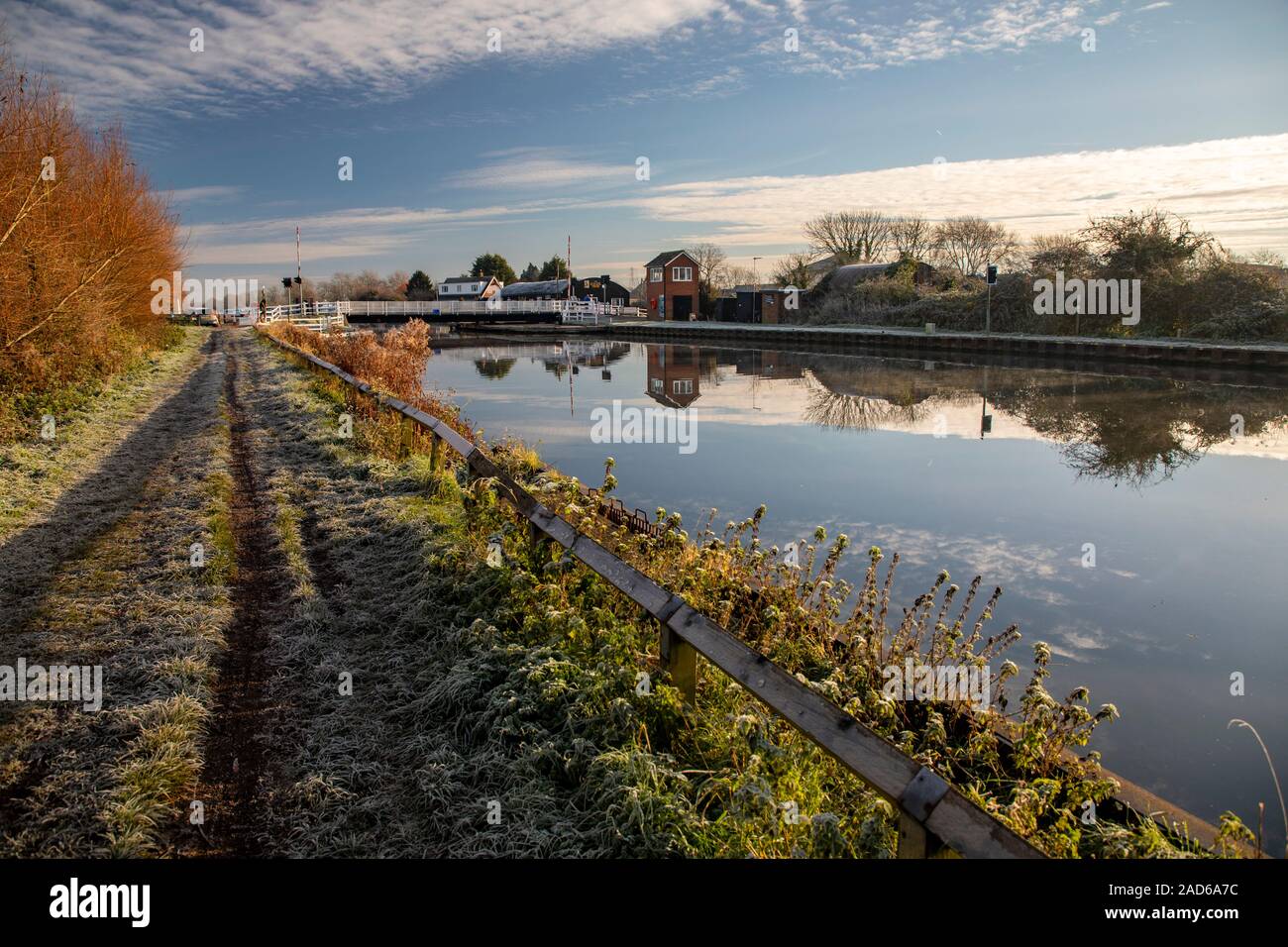 Sharpness Canal Gloucestershire Stock Photo - Alamy