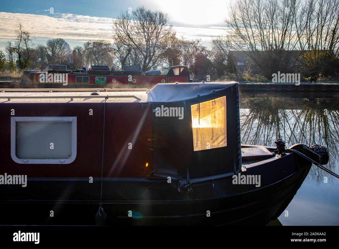 Canal boats at purton on the gloucester sharpness canal hi-res stock ...