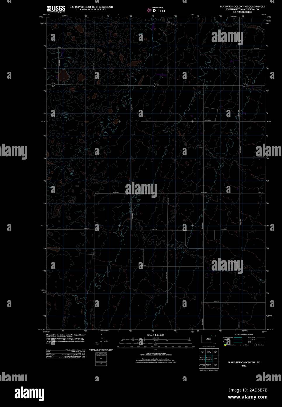 Map of plainview south dakota hi-res stock photography and images - Alamy