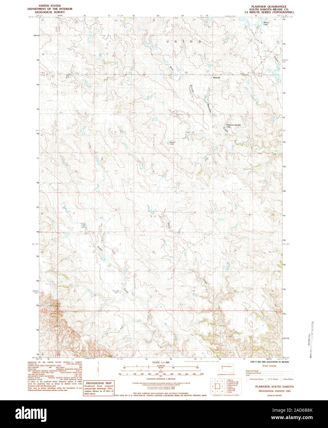 Map of plainview south dakota hi-res stock photography and images - Alamy