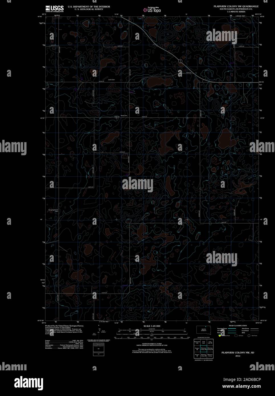 Plainview south dakota map hi-res stock photography and images - Alamy