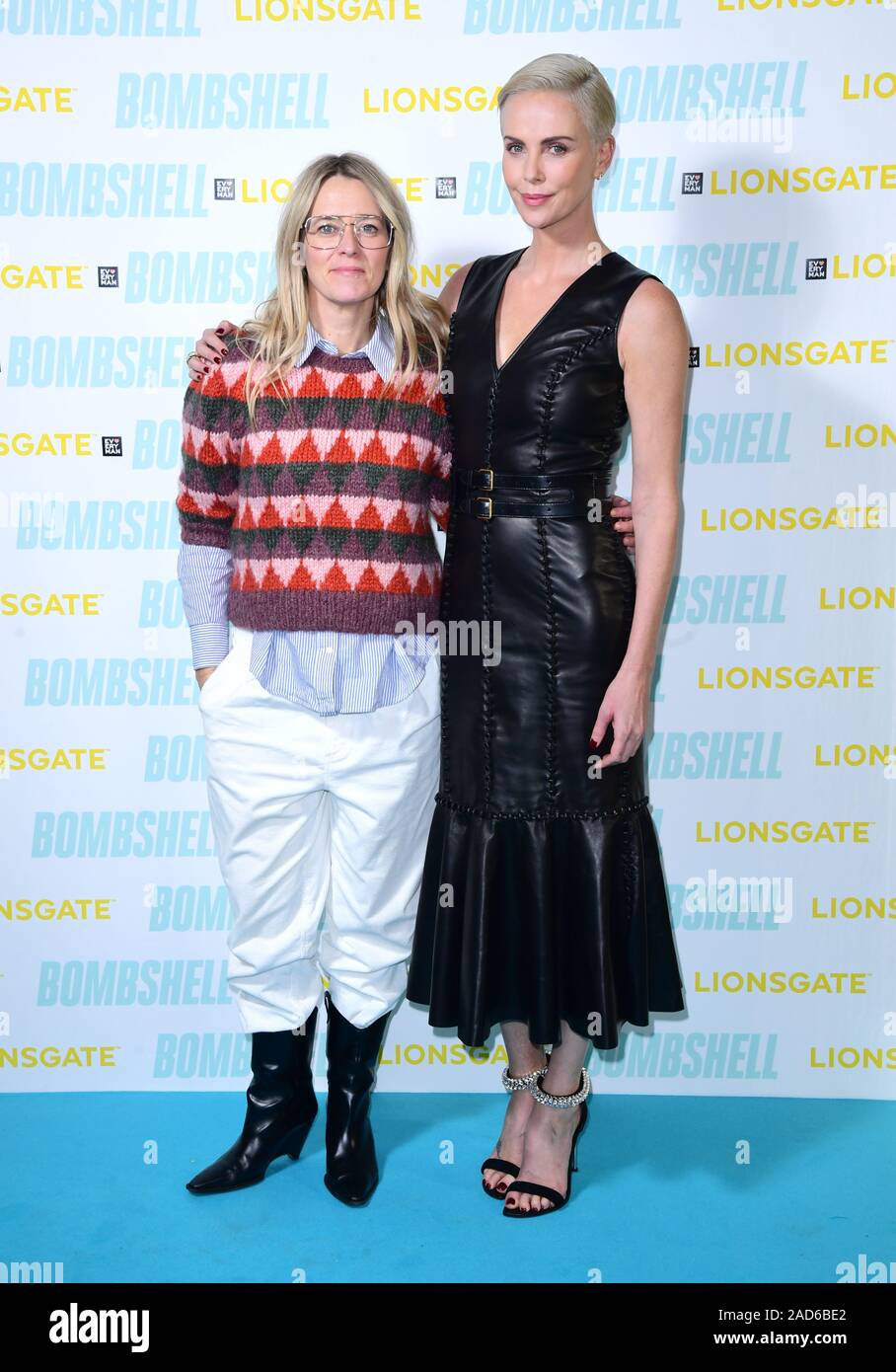 Edith Bowman and Charlize Theron at a screening and Q&A for new film ...