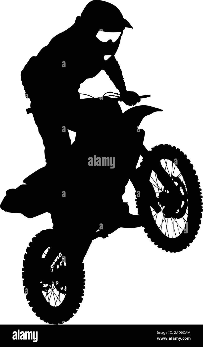 Rider participates motocross championship. Vector illustration Stock ...