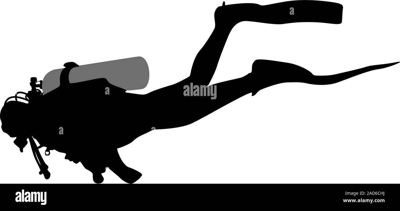 Freediver vector vectors hi-res stock photography and images - Alamy