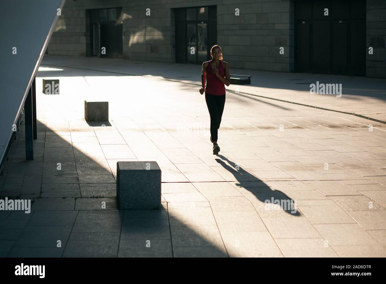 Putting power and determination into the training stock photo Stock ...