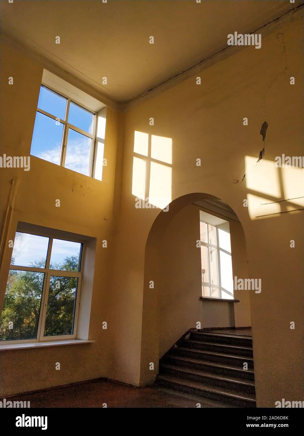 interior architecture of an old university building Stock Photo - Alamy