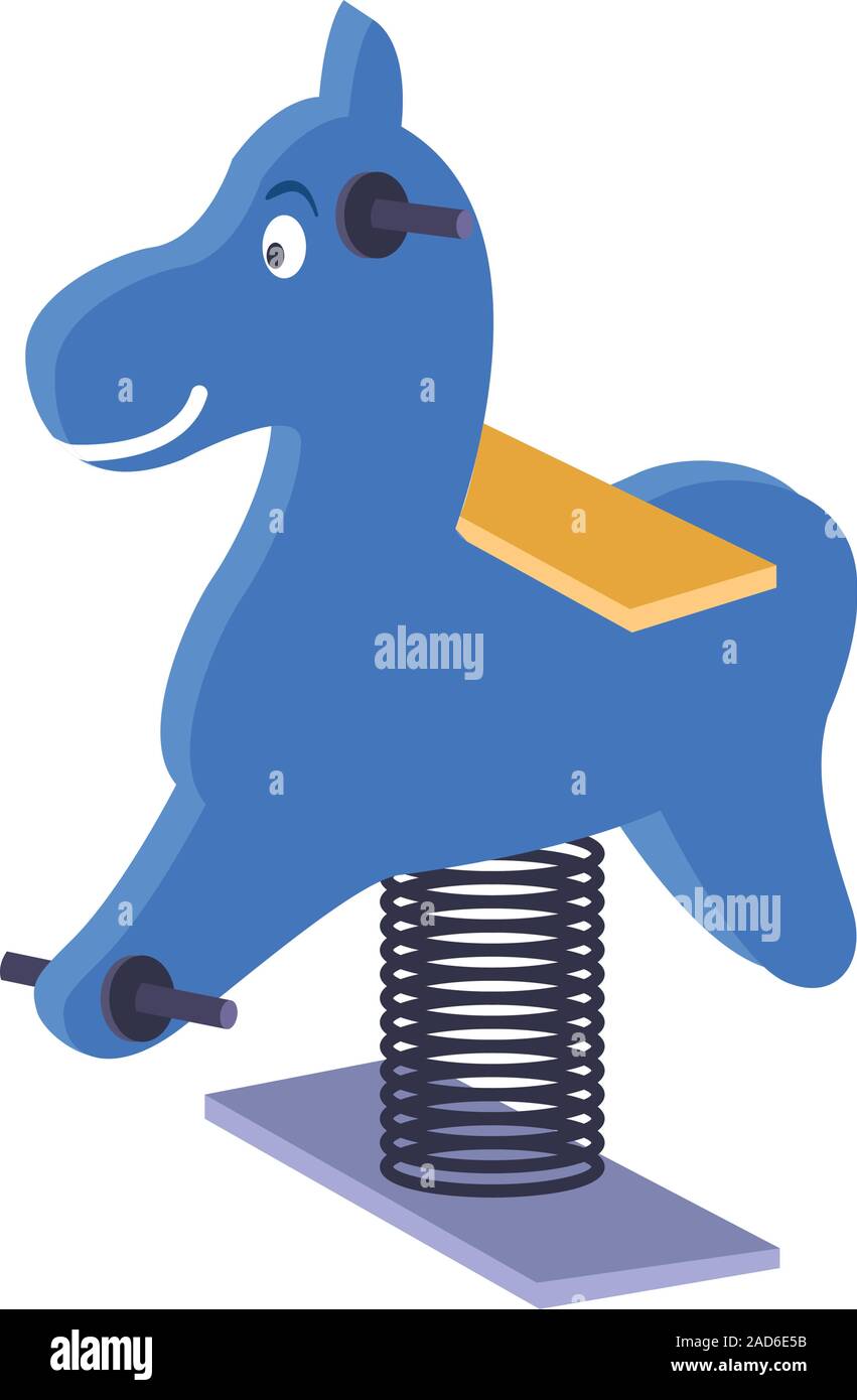 spring swing horse icon, flat design Stock Vector Image & Art - Alamy