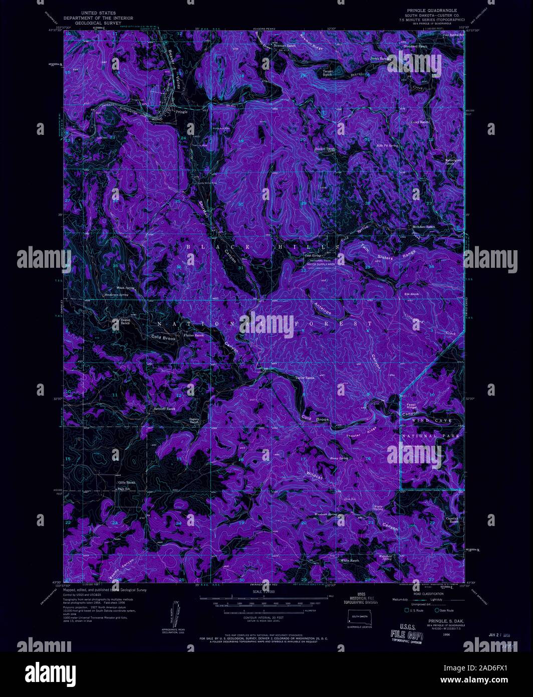 Map of pringle hi-res stock photography and images - Alamy