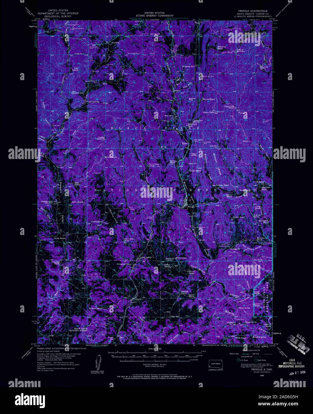 Map of pringle hi-res stock photography and images - Alamy