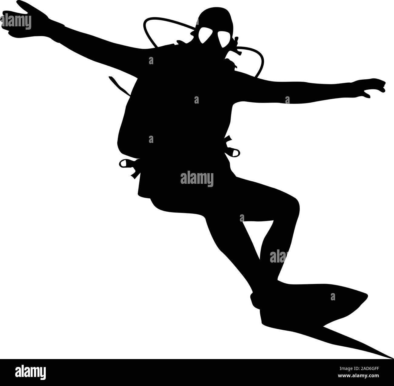 Freediver vector vectors hi-res stock photography and images - Alamy