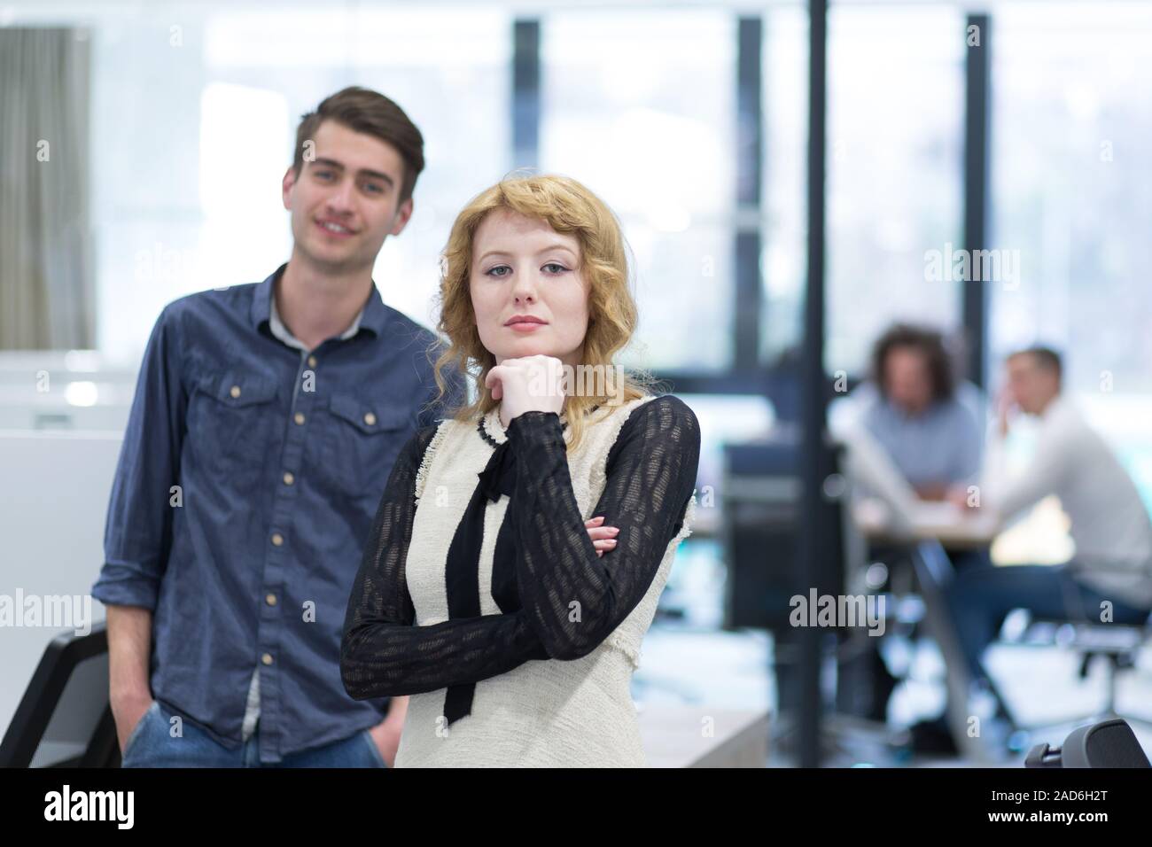 Portrait of successful Business people Stock Photo - Alamy