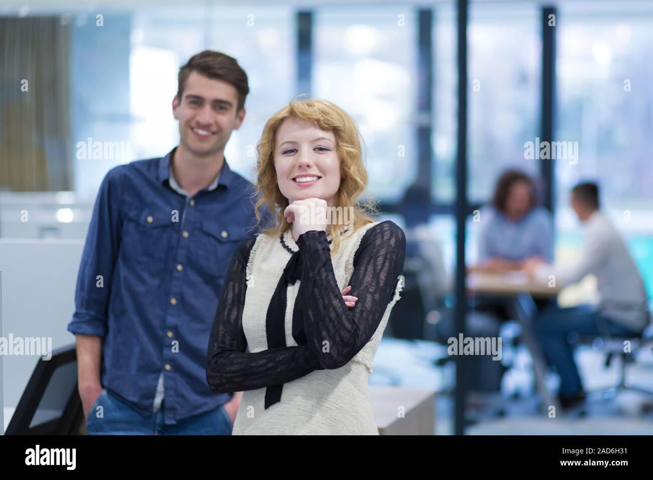 Portrait of successful Business people Stock Photo - Alamy