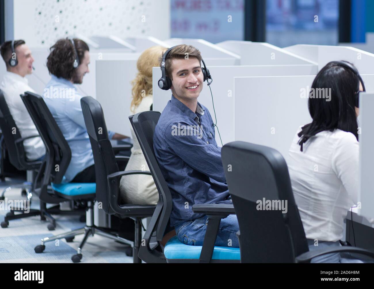 Group of operators hi-res stock photography and images - Alamy