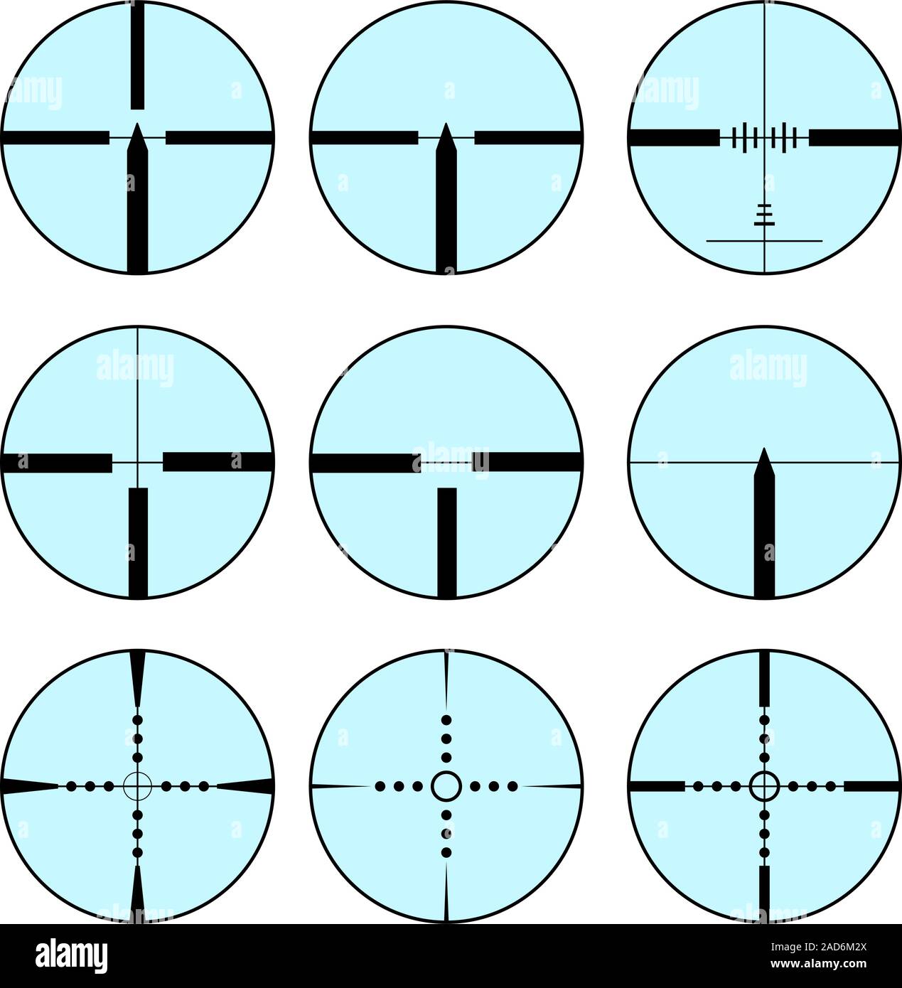 Cross hair and target set. Vector illustration Stock Vector Image & Art ...