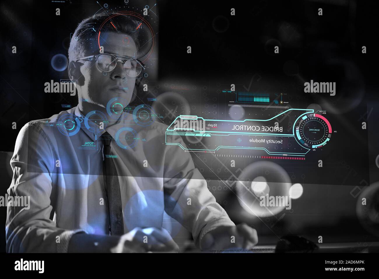 Person on computer dark hi-res stock photography and images - Alamy