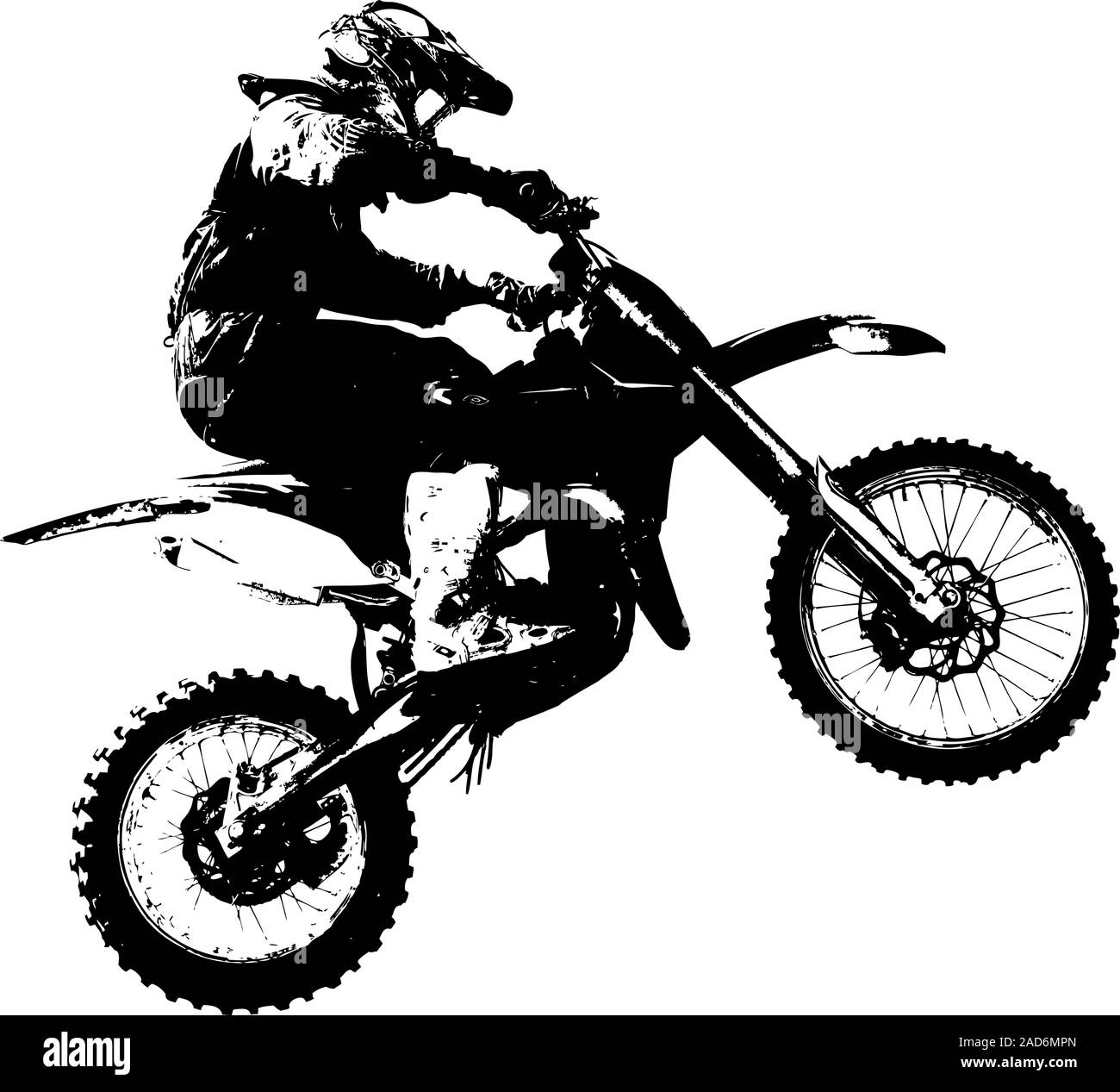 Rider participates motocross championship. Vector illustration Stock ...