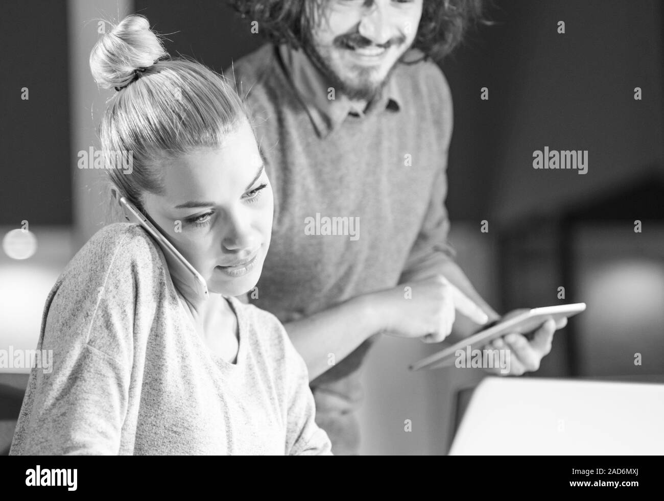 Mobile workplace Black and White Stock Photos & Images - Alamy