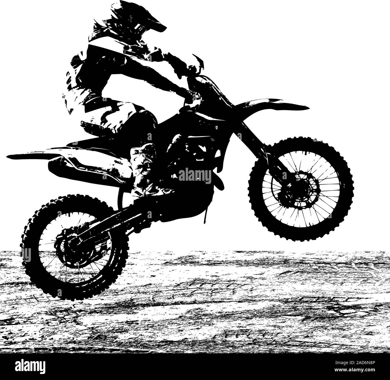 Rider participates motocross championship vector hi-res stock ...