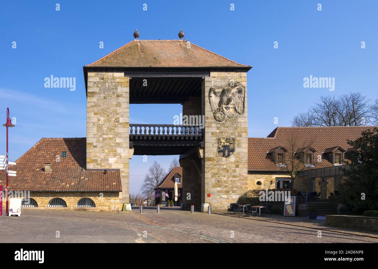 German Wine Gate, Silence Stock Photo - Alamy