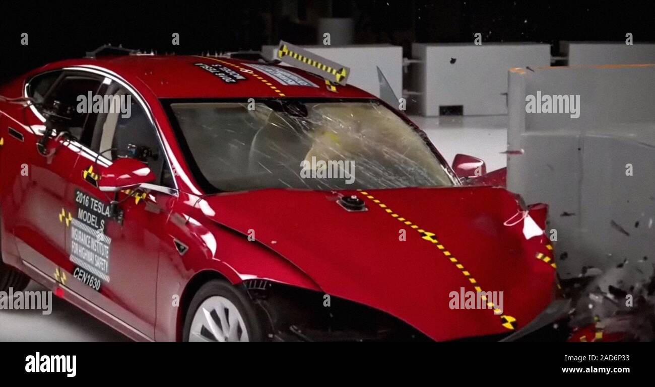 AUTONOMY, Tesla crash test car, 2019. © Gravitas Ventures / courtesy ...
