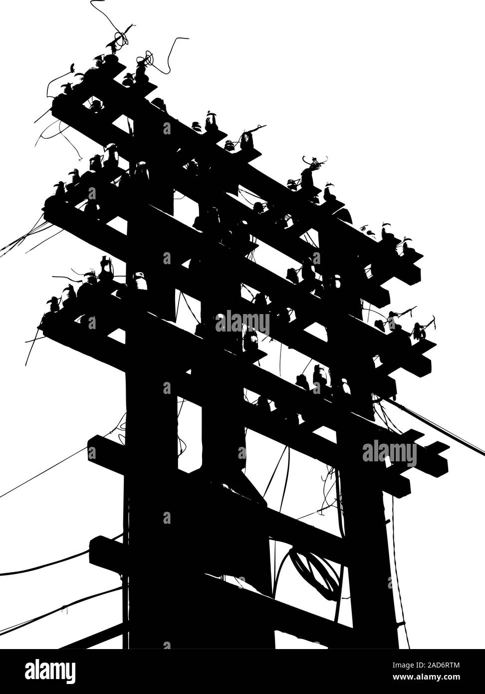 Telephone pole insulator Stock Vector Images - Alamy