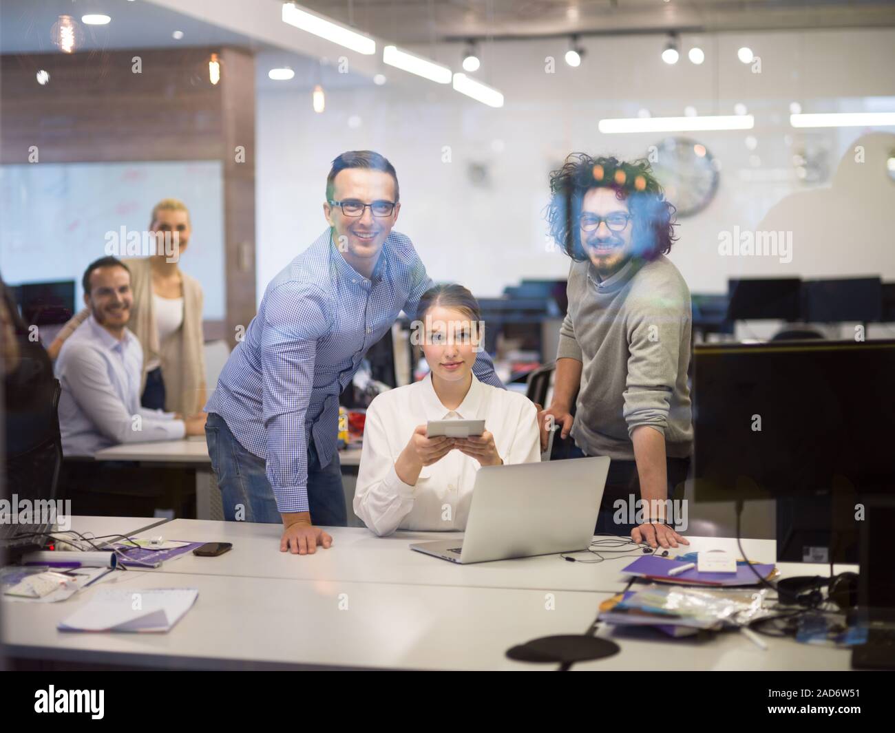 Portrait of successful Business people Stock Photo - Alamy