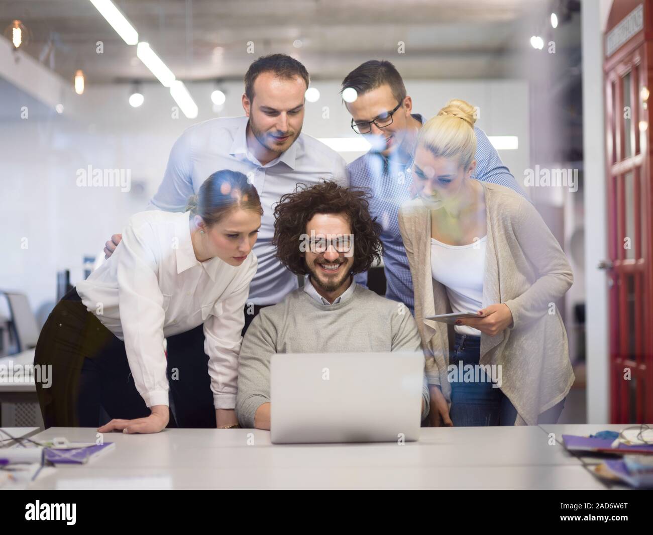 Portrait of successful Business people Stock Photo - Alamy