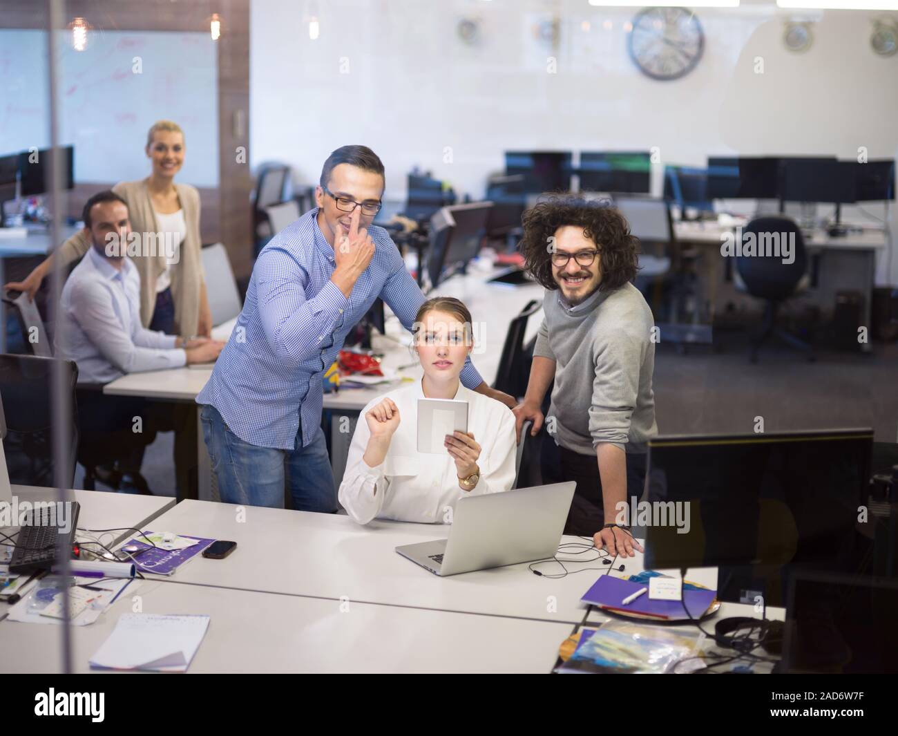 Portrait of successful Business people Stock Photo - Alamy