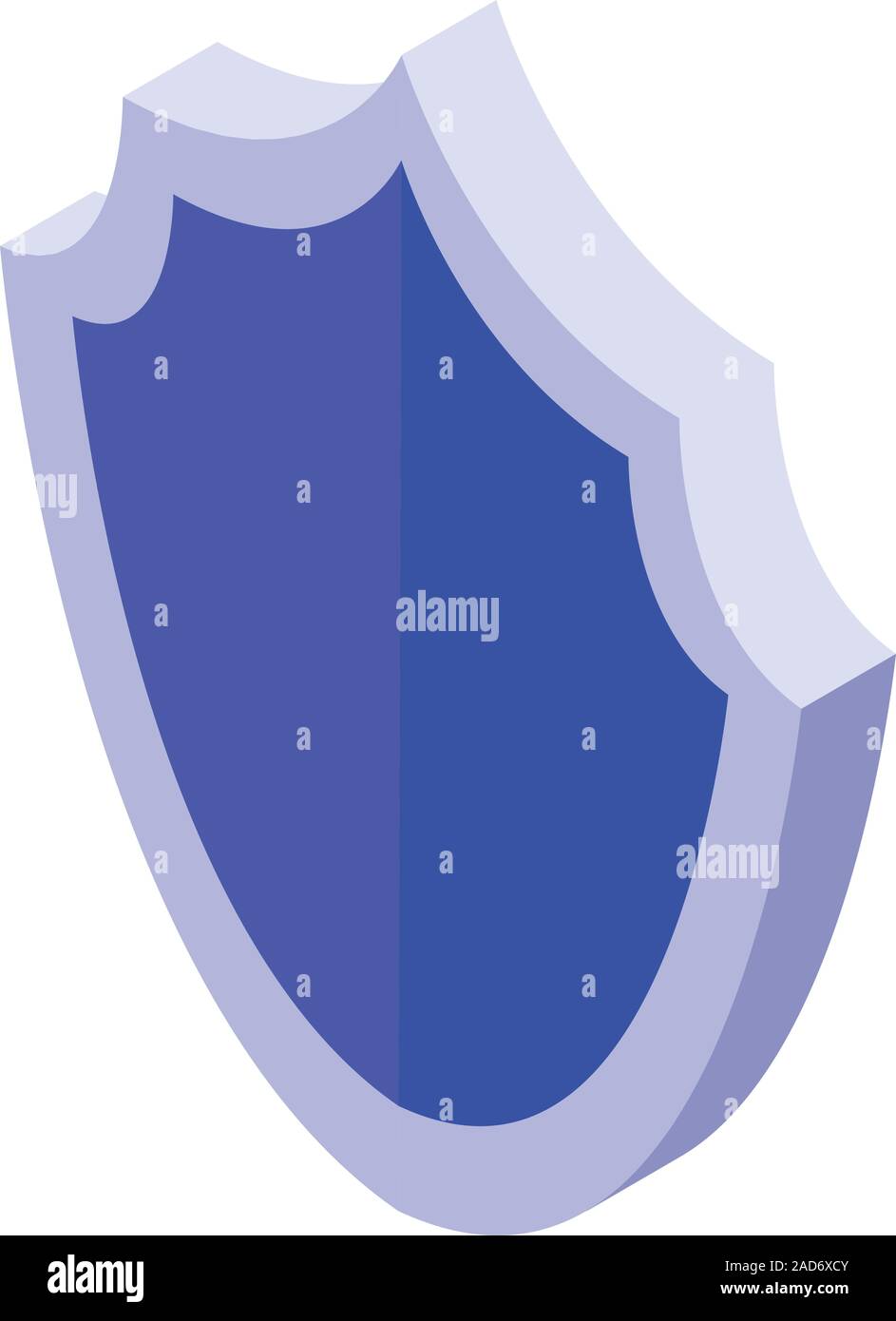 3d blue silver shield Stock Vector Images - Alamy