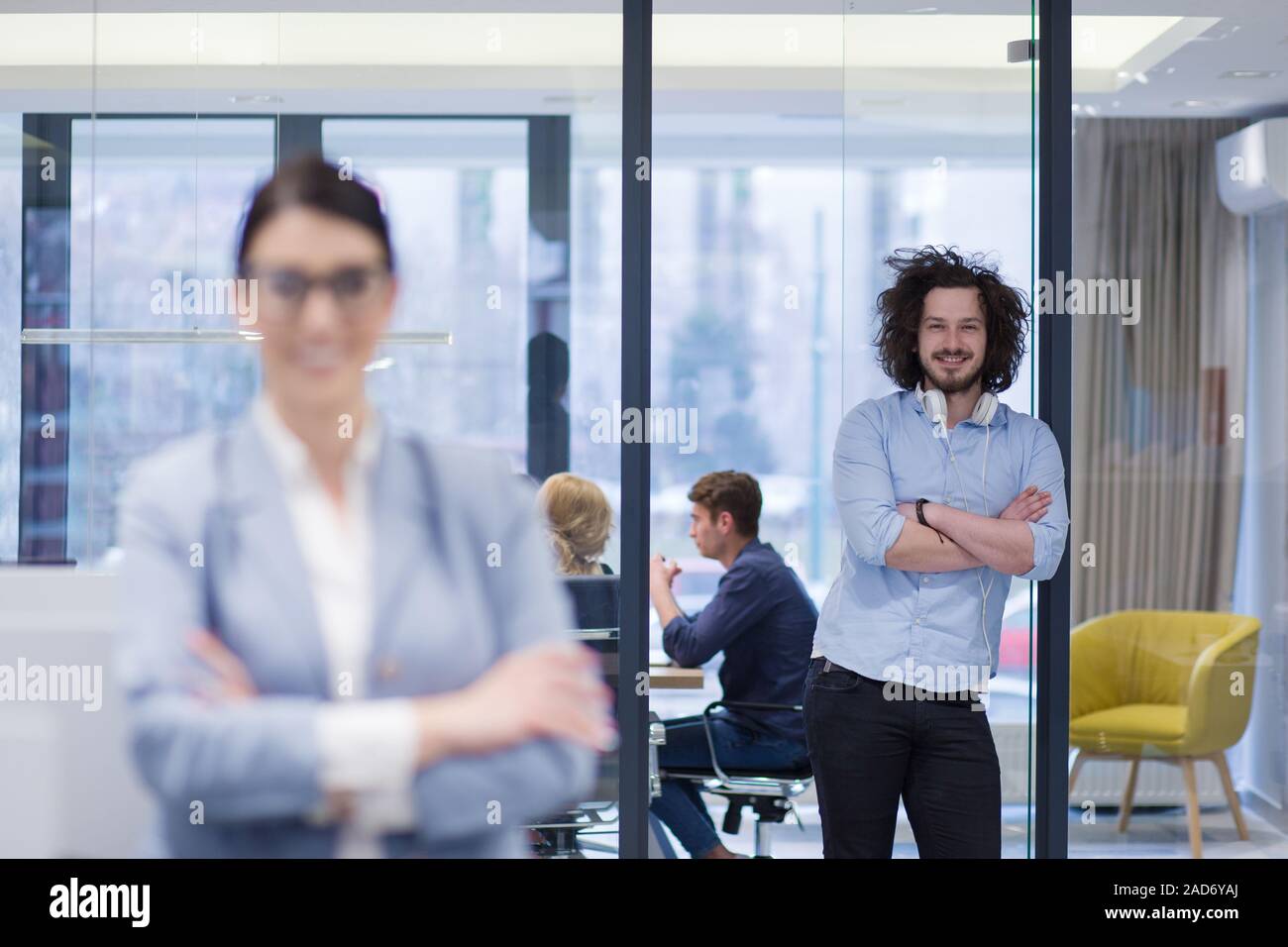 Portrait of successful Business people Stock Photo - Alamy