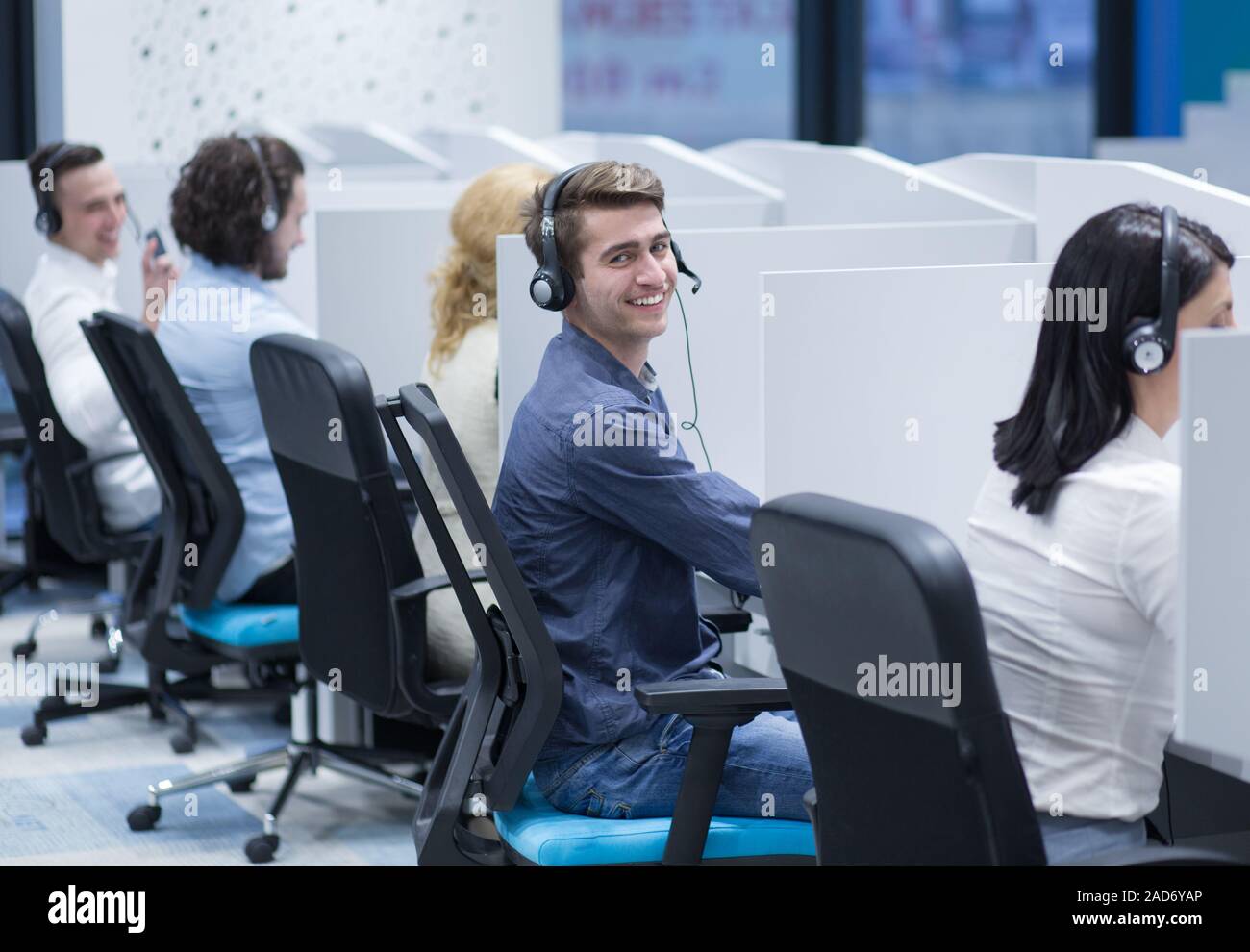 Professional call center operators hi-res stock photography and images - Alamy