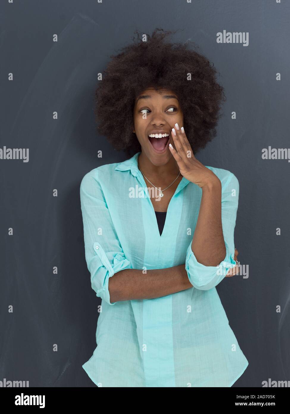 beautiful friendly African American woman Stock Photo - Alamy