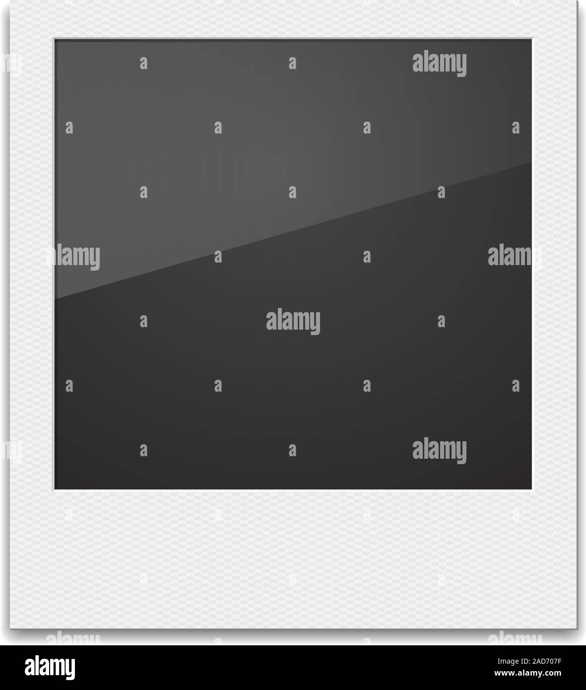 Retro Photo Frame Polaroid On White Background. Vector illustration ...