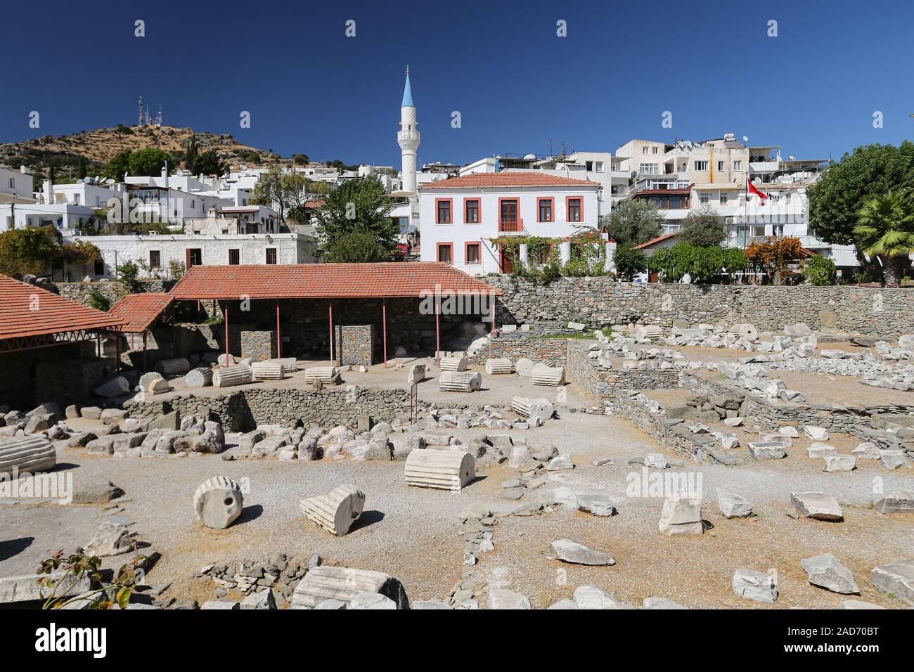 Mausoleum at Halicarnassus in Bodrum Town, Turkey Stock Photo - Alamy