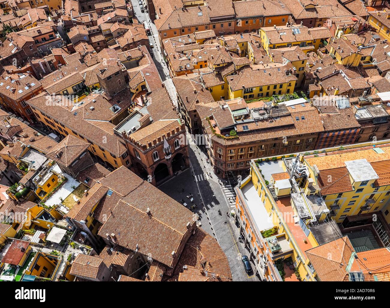 Aerial view of Bologna (hdr Stock Photo - Alamy