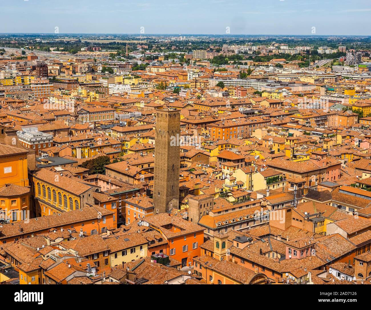 Aerial view of Bologna (hdr Stock Photo - Alamy