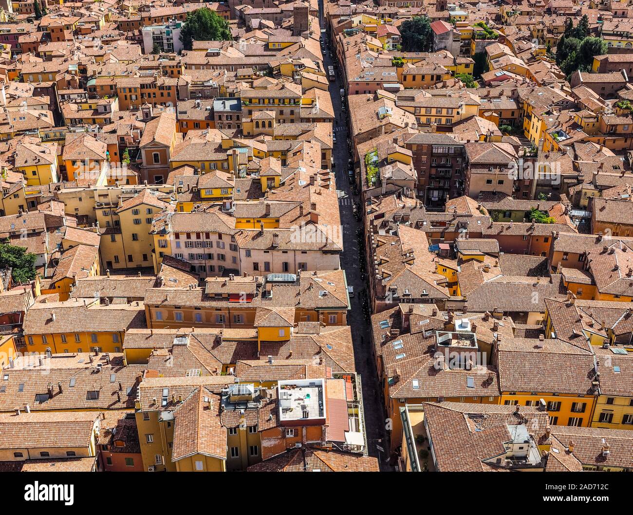 Aerial view of Bologna (hdr Stock Photo - Alamy